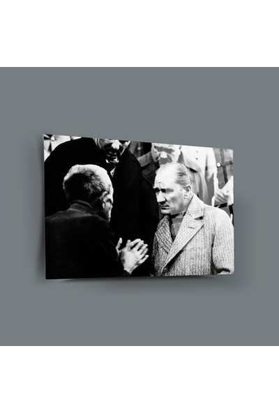 SRD Concept Atatürk 59 Cam Tablo-Atatürk Tablosu