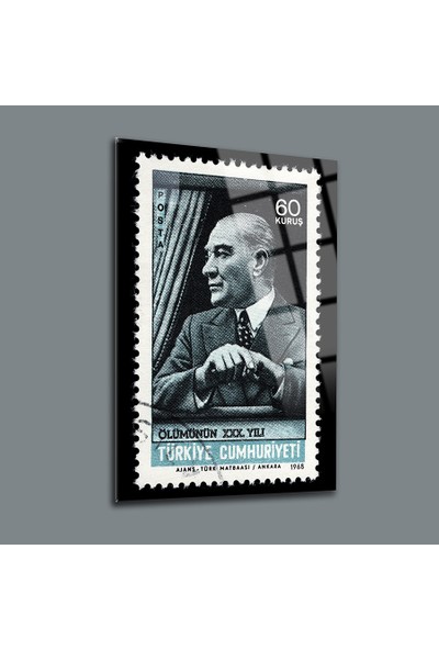 SRD Concept Atatürk Pulu Cam Tablo-Atatürk Tablosu