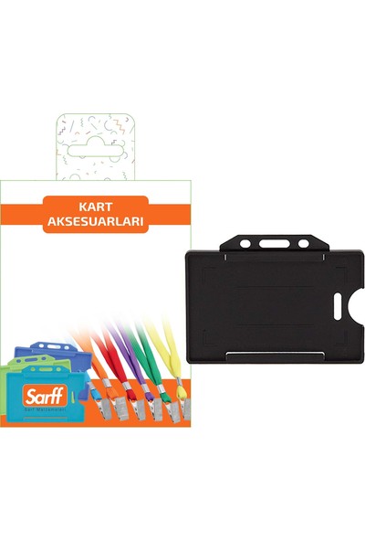 Sarff Siyah Kart Koruyucu Blister 10'lu