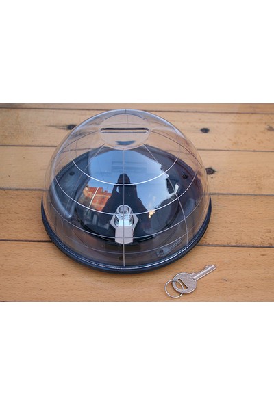 ÖzgürceSeç Bağış Kutusu - Kumbara - Yarım Küre Kırılmaz Malzeme