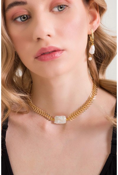 Belf Design Belfdesign Rimini Choker İnci Kolye ,Özel Tasarım Kolye Belf Design Belfdesign Rimini Choker İnci Kolye ,Özel Tasarım Kolye
