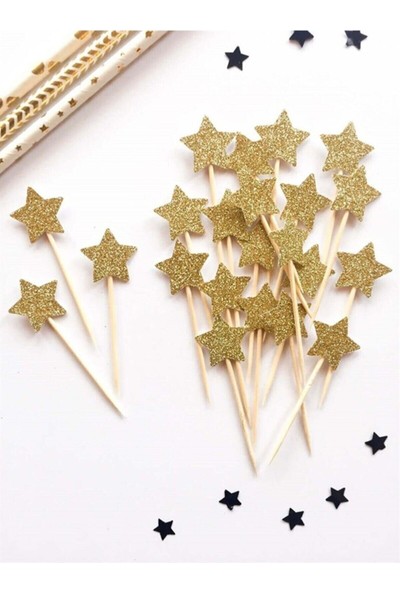 Asya Tasarım Pasta Kürdanı Yıldız Model 12Lİ Asya Tasarım Pasta Kürdanı Yıldız Model 12Lİ