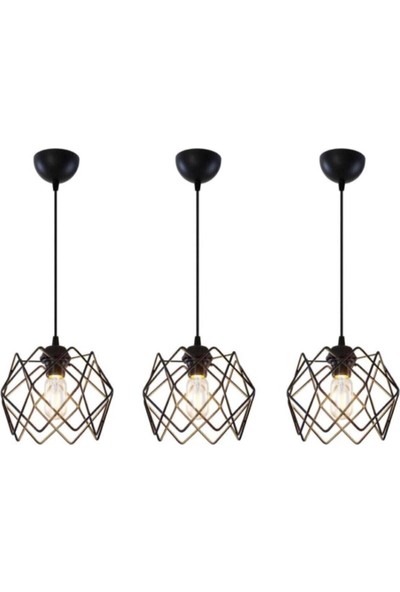 MHK Collection 3 Adet Silvano Avize One Salon,mutfak Sarkıt Avize MHK Collection 3 Adet Silvano Avize One Salon,mutfak Sarkıt Avize