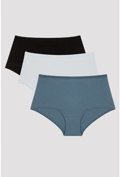 Penti Blue Dream 3lü Highwaist Slip Külot Penti Blue Dream 3lü Highwaist Slip Külot