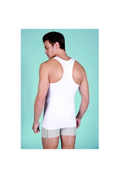 Berrak 3'Lü Paket Erkek Likralı Spor Atlet Beyaz Berrak 3'Lü Paket Erkek Likralı Spor Atlet Beyaz