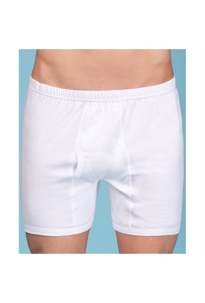 Berrak 6'Lı Paket Erkek Paçalı Külot Beyaz Berrak 6'Lı Paket Erkek Paçalı Külot Beyaz