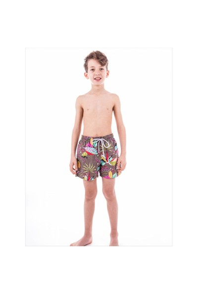 Ayyıldız Er0033 Kahverengi Desenli Erkek Çocuk Şort
