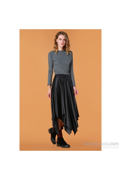 Demoda Deri Görünümlü Alaş Etek Ek2258 Demoda Deri Görünümlü Alaş Etek Ek2258