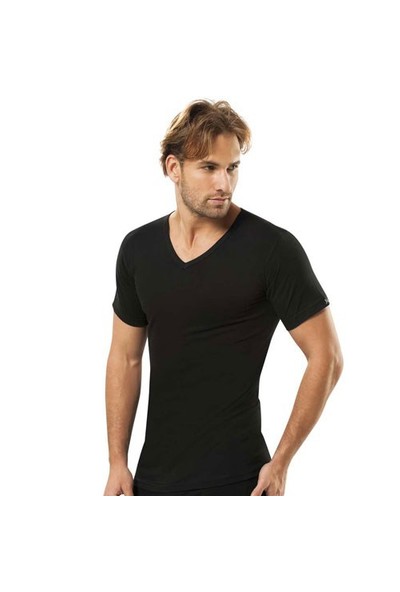 Jiber Erkek V Yaka Renkli Fanila