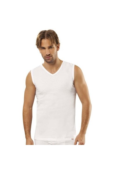 Jiber Erkek Sıfırkol V Yaka Atlet