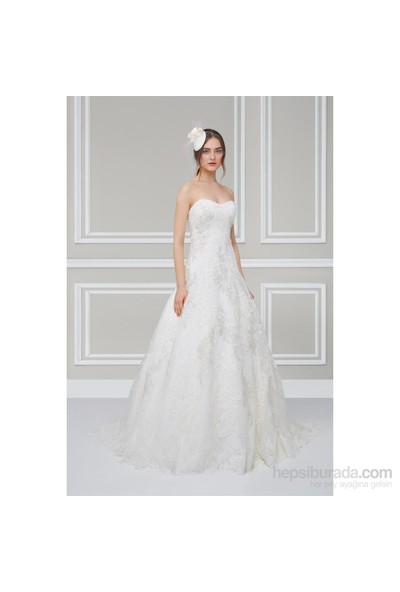 Oleg Cassini Balo Tipi Dantel Gelinlik 4Xlwpd16142