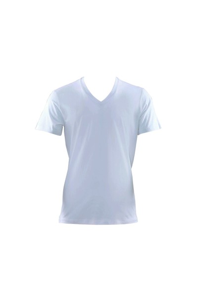 Blackspade Aura Erkek V-Yaka T-Shirt 9508 Beyaz Blackspade Aura Erkek V-Yaka T-Shirt 9508 Beyaz