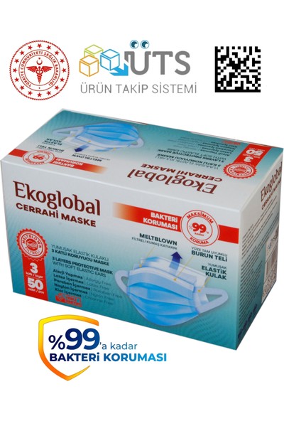 Ekoglobal Cerrahi Maske