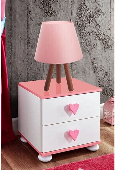 MHK Collection Tasarım 3 Ayaklı Abajur Pembe