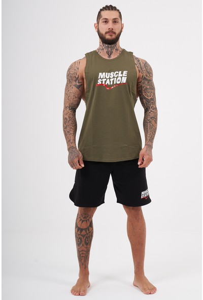 Musclestation Toughman Tank Top M Atlet-Haki Musclestation Toughman Tank Top M Atlet-Haki
