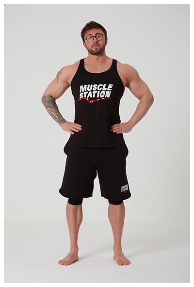 Musclestation Toughman Tank Workout Siyah Fitness Atlet Musclestation Toughman Tank Workout Siyah Fitness Atlet