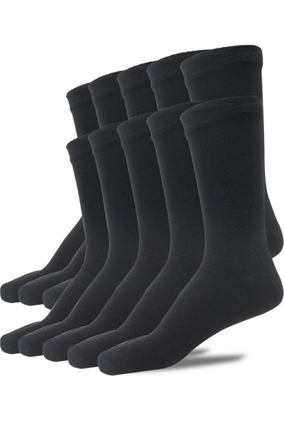 Meguca Socks Unisex Klasik Pamuklu Soket Çorap 10'lu Ekonomik Paket Siyah Meguca Socks Unisex Klasik Pamuklu Soket Çorap 10'lu Ekonomik Paket Siyah