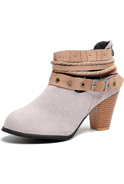 Jessieyou Mall Kadınlar İçin Yüksek Topuk Süet Deri Botlar (Yurt Dışından) Jessieyou Mall Kadınlar İçin Yüksek Topuk Süet Deri Botlar (Yurt Dışından)