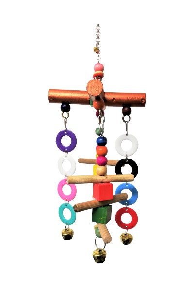 Mavi Tasarım Mavi-Pet Kafes Içi 4 Kol Kuş Oyuncağı