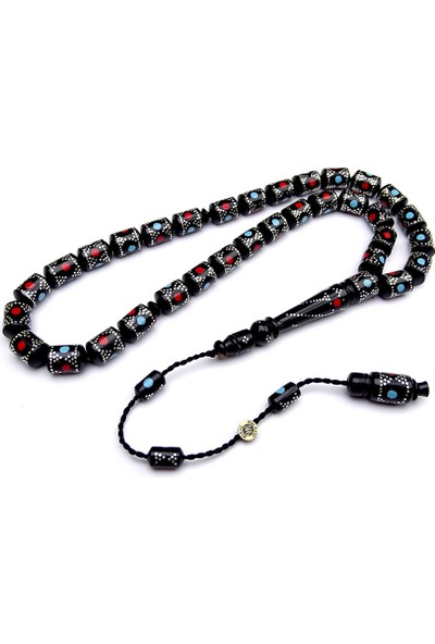 Tesbih Rüyası Gümüş ve Mine Işlemeli Kuka Tesbih Tesbih Rüyası Gümüş ve Mine Işlemeli Kuka Tesbih