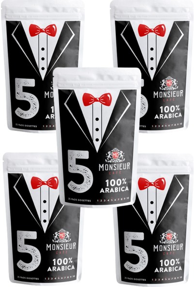 Monsieur Cafe Pod Kahve Classic Avantaj Paketi 125 'li (5X25 Pod) Monsieur Cafe Pod Kahve Classic Avantaj Paketi 125 'li (5X25 Pod)
