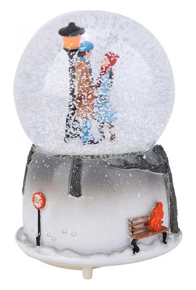 Tekinhediyelik Sevgiliye Özel Aşk Seninle Güzel Işıklı Kar Küresi