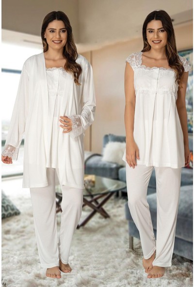 Effort 2301 Kolsuz Lohusa Pijama Sabahlık Takım Effort 2301 Kolsuz Lohusa Pijama Sabahlık Takım