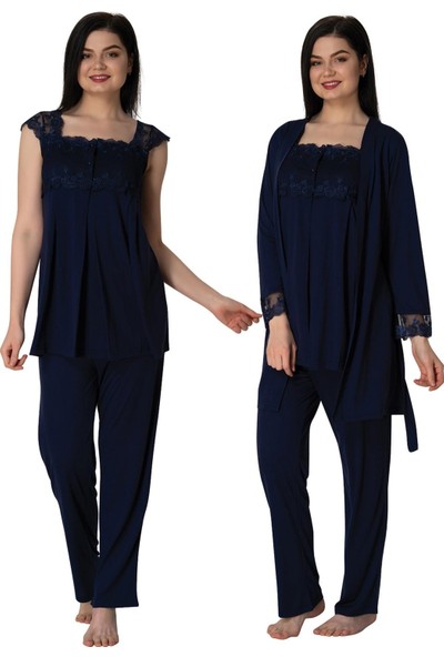 Effort 2301 Kolsuz Lohusa Pijama Sabahlık Takım Effort 2301 Kolsuz Lohusa Pijama Sabahlık Takım