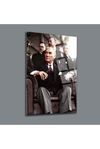Srd Concept Atatürk 62 Cam Tablo-Atatürk Tablosu