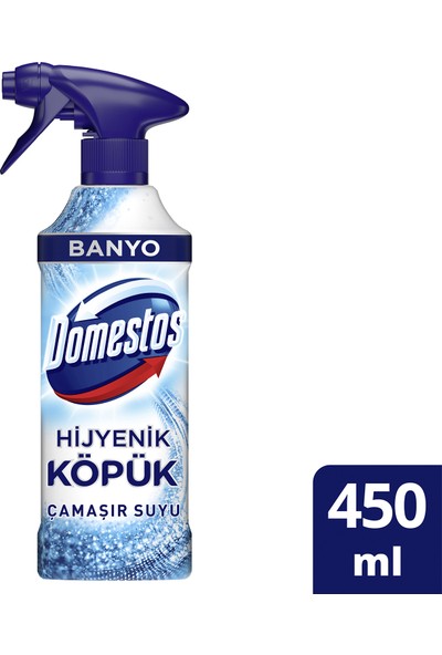 DOMESTOS Hijyenik Köpük Çamaşır Suyu Sprey Banyo Kutup Ferahlığı 450 ML 1 Adet DOMESTOS Hijyenik Köpük Çamaşır Suyu Sprey Banyo Kutup Ferahlığı 450 ML 1 Adet