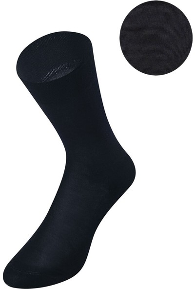 Soft Socks 6'lı Erkek % 100 Merserize Siyah Dikişsiz Soket Çorap Kutusu - Özel Ürün