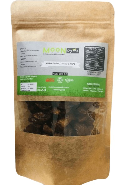 Moon Organik Sarı Kuru Üzüm / Yellow Raisins