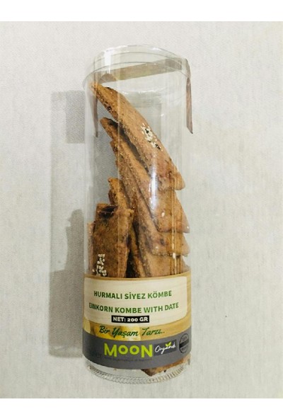 Moon Organik Hurmalı Siyez Kömbe / Einkorn Kombe With Date Moon Organik Hurmalı Siyez Kömbe / Einkorn Kombe With Date