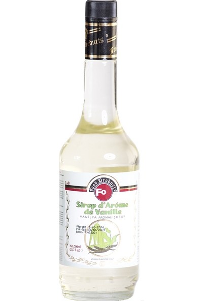 FO Vanilya Aromalı Kokteyl ve Kahve Şurubu 700 ml Fo