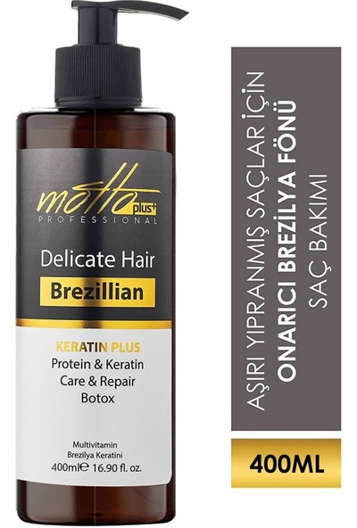 Motto Plus Professional Brezilya Fönü Keratin Bakımı 400 ml Motto Plus Professional Brezilya Fönü Keratin Bakımı 400 ml