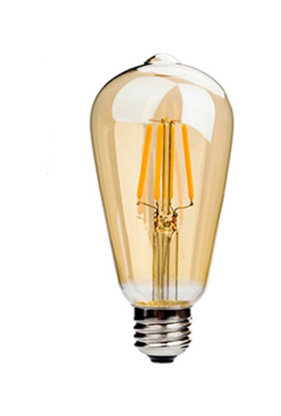 Cata 6W E27 2700K Amber Dimlenebilir Rustik LED Ampul CT-4313 Cata 6W E27 2700K Amber Dimlenebilir Rustik LED Ampul CT-4313