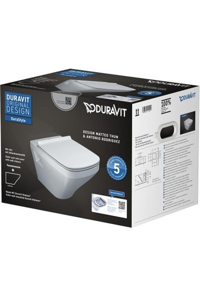 Duravit Glaze Asma Klozet Seti Durastyle Rimless® Hygiene Glaze 45383920A1 Duravit Glaze Asma Klozet Seti Durastyle Rimless® Hygiene Glaze 45383920A1