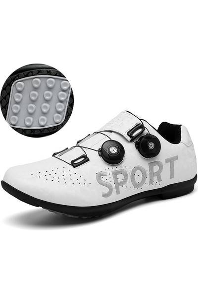 SITONG Beyaz Bisiklet Ayakkabıları 2 Dönen Toka (Yurt Dışından) SITONG Beyaz Bisiklet Ayakkabıları 2 Dönen Toka (Yurt Dışından)
