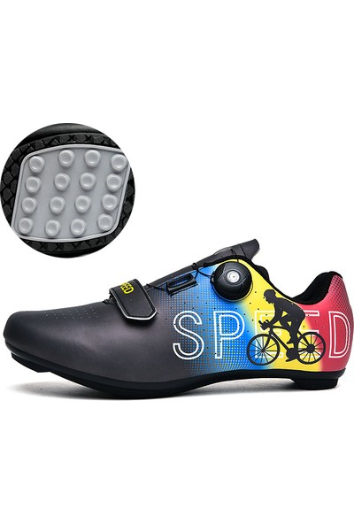 SITONG Siyah Bisiklet Ayakkabı Dönen Toka Degrade (Yurt Dışından)