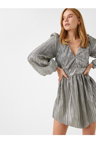 Koton Parlak Mini Elbise