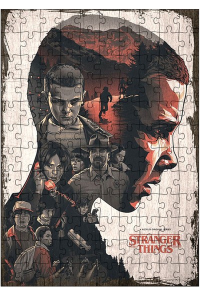 Tablomega Ahşap Puzzel Stranger Things Görseli 120 Parça 25*35 cm