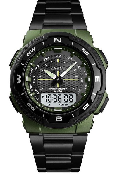 DiaL'x DiaL'x DX 2033-3 Erkek AnaLog DjitaL KoL Saati DiaL'x DiaL'x DX 2033-3 Erkek AnaLog DjitaL KoL Saati