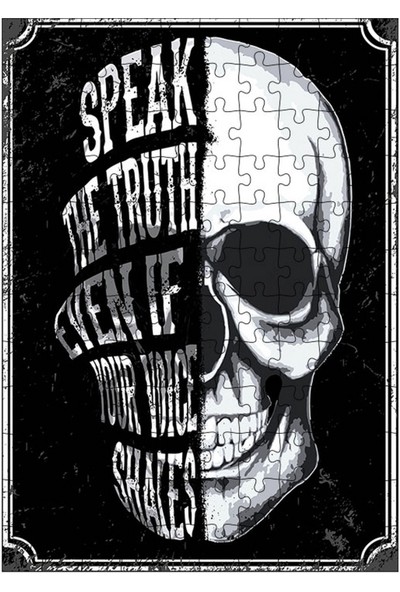 Tablomega Ahşap Puzzel Gerçeği Konuş Kurukafa 120 Parça 25*35 cm