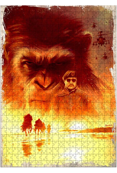 Tablomega Ahşap Puzzel Maymunlar Cehennemi 500 Parça 50*70 cm