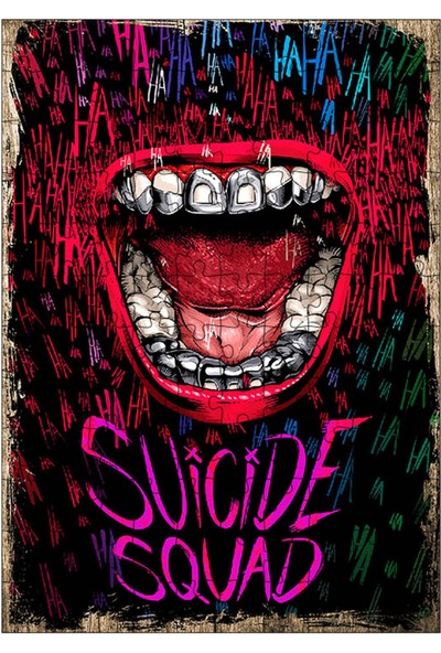 Tablomega Ahşap Puzzel Suicide Squad Joker 120 Parça 25*35 cm Tablomega Ahşap Puzzel Suicide Squad Joker 120 Parça 25*35 cm