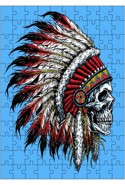 Tablomega Ahşap Puzzel Kızıldereli Kurukafa 120 Parça 25*35 cm