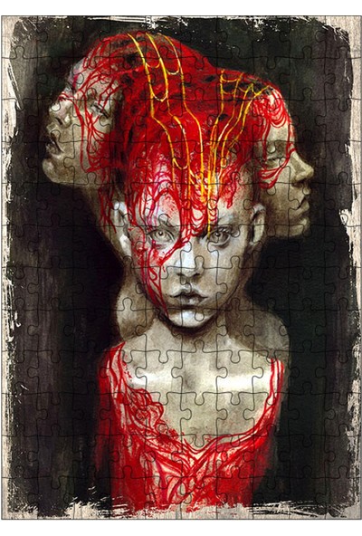 Tablomega Ahşap Puzzel Üç Başlı Kadın Çalışması 120 Parça 25*35 cm Tablomega Ahşap Puzzel Üç Başlı Kadın Çalışması 120 Parça 25*35 cm