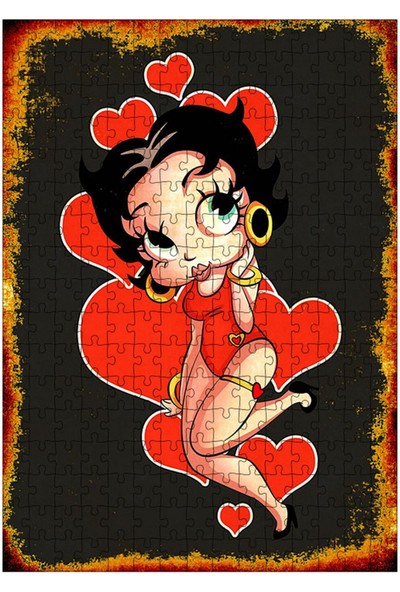 Tablomega Ahşap Puzzel Betty Boop 255 Parça 35*50 cm Tablomega Ahşap Puzzel Betty Boop 255 Parça 35*50 cm