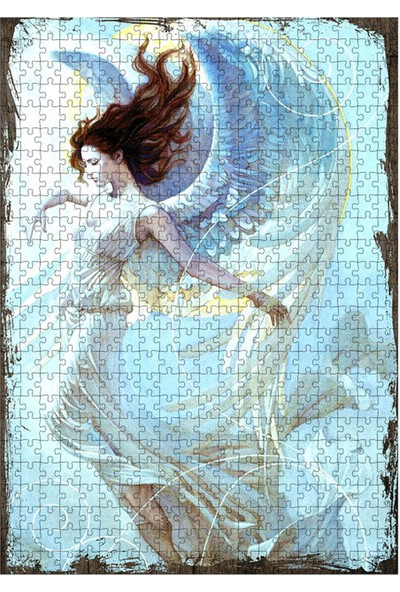 Tablomega Ahşap Puzzel Kanaklı Melek Kadın 500 Parça 50*70 cm