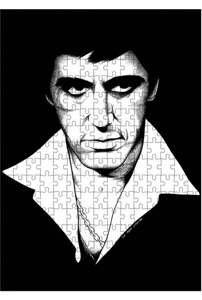 Tablomega Ahşap Puzzel Al Pacino Siyah Beyaz 255 Parça 35*50 cm Tablomega Ahşap Puzzel Al Pacino Siyah Beyaz 255 Parça 35*50 cm